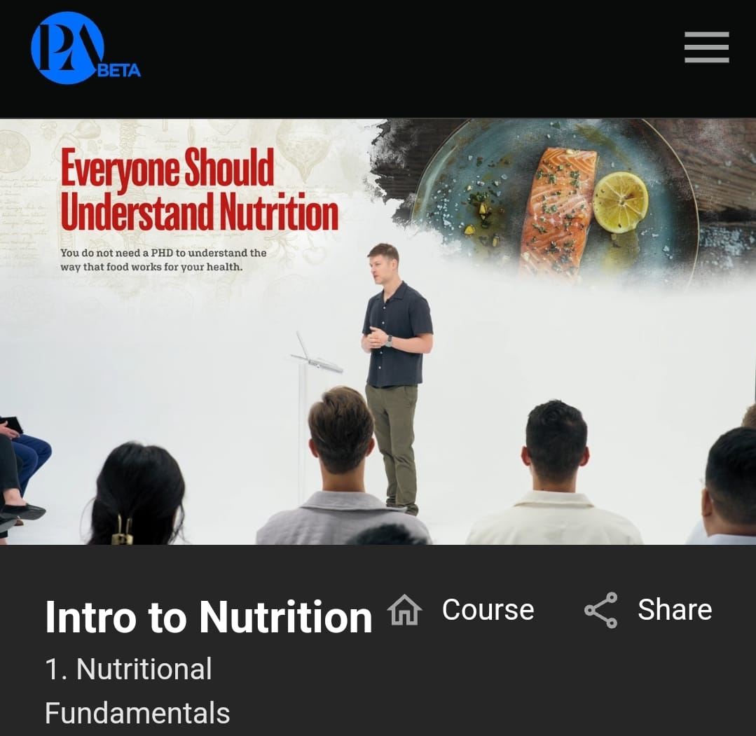 Intro to Nutrition – 陳旭@perth